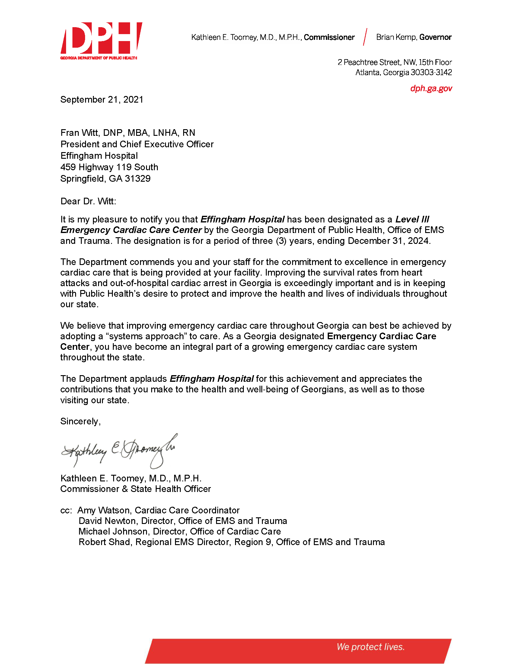 EHS Designated Level III Emergency Cardiac Care Center - Effingham ...